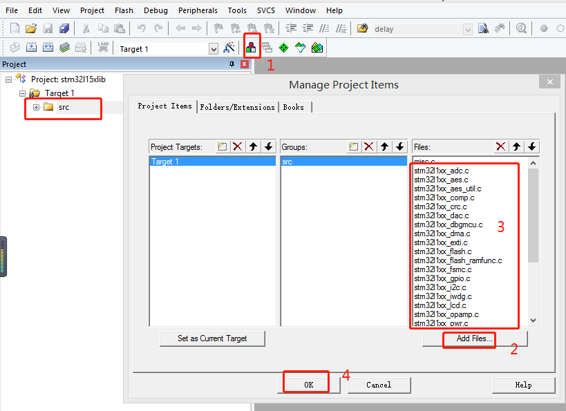 STM32L151单片机标准库静态编译和调用_stm32l151 库文件例子-CSDN博客