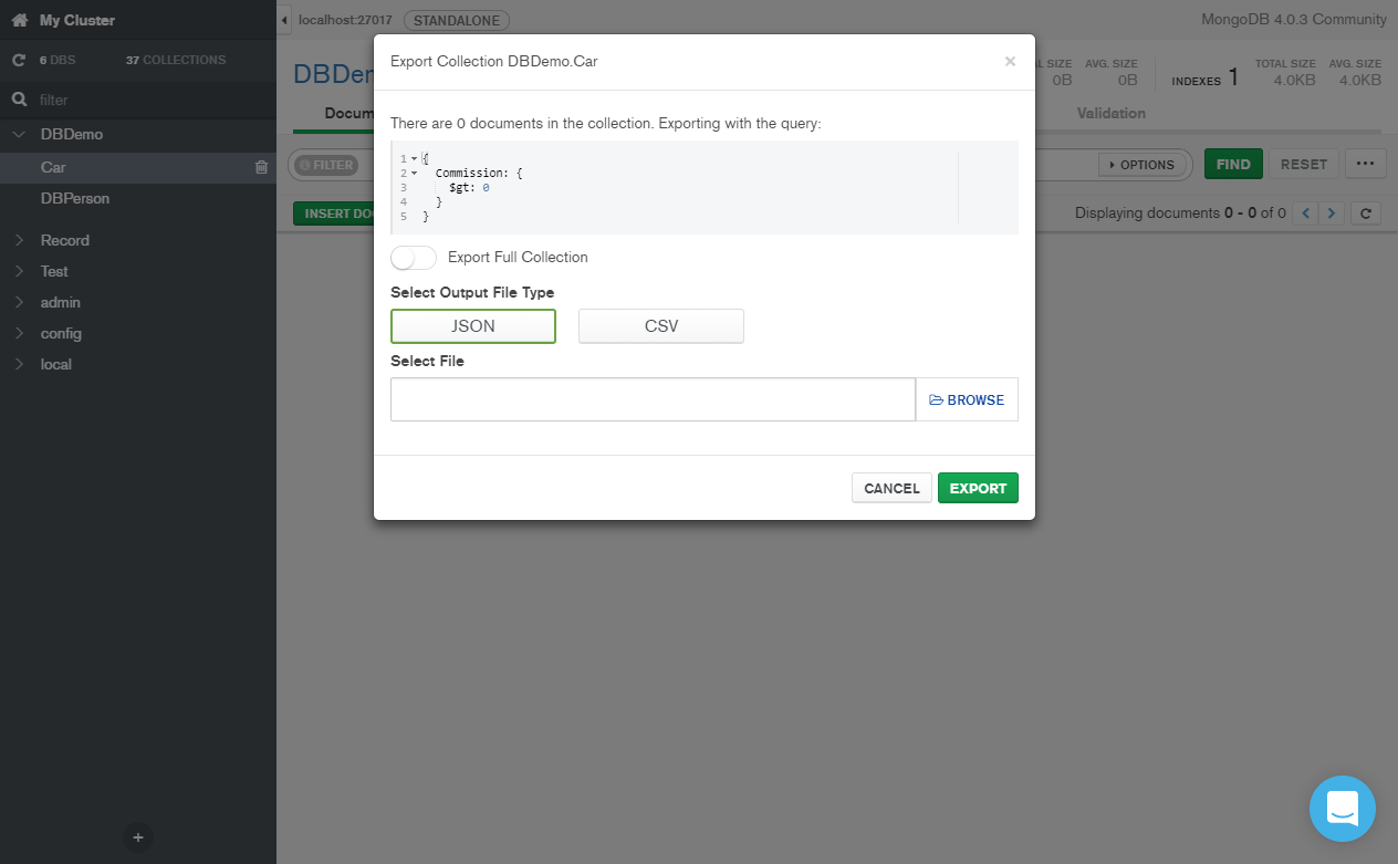 使用mongodb导出导入json文档mongodb数据库导出json Csdn博客 9438