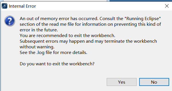 an out of memory error has occurred Myeclipse的报错_an out of memory has occurred-CSDN博客
