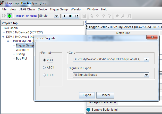 ChipScope波形存储及再此查看_chipscope看波形-CSDN博客