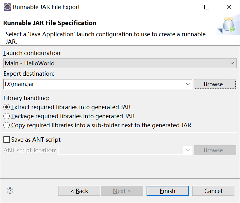 Java项目打成可执行jar包(Eclipse版)_eclipse怎么打包项目为可执行的jar文档是runnable jar file还是jar fil-CSDN博客