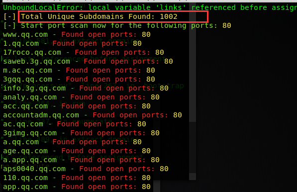 kali sublist3r子域名收集_sublist3r -d-CSDN博客