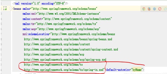 Caused by: org.xml.sax.SAXParseException; lineNumbe6:; columnNumber: #; 已经为元素 "beans" 指定属性 ...