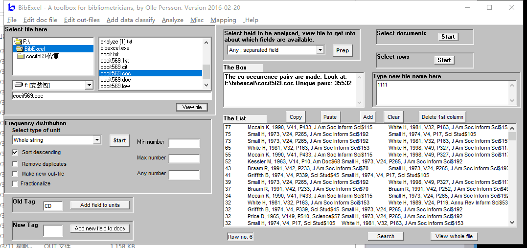 Bibexcel 与 Pajek 基本分析_pajek作者共现-CSDN博客