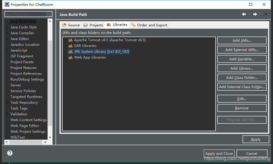 关于向ecplise中导入javaweb项目运行时出现 The Selection Cannot Be Run On Any Server 的