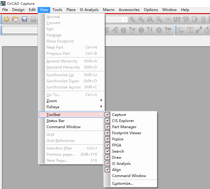 Cadence OrCAD 工具栏复位方法_orcad窗口怎么恢复默认设计-CSDN博客