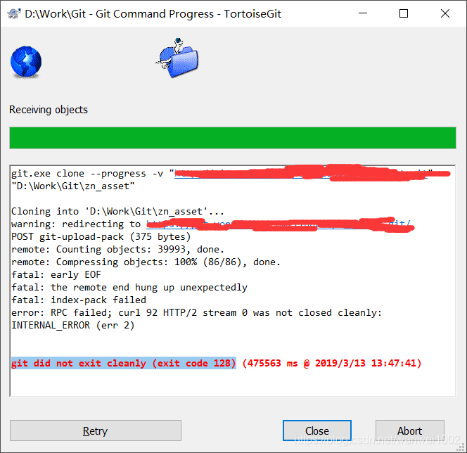 使用git Clone下载代码时提示错误 Git Did Not Exit Cleanly Exit Code 128rev Parse Failed Exit Status 128 3329