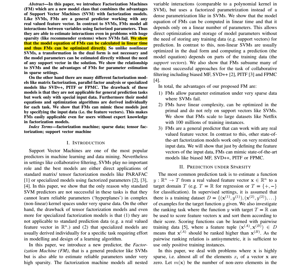 《Factorization Machines》 | FM模型及python实现_factorization machines python-CSDN博客