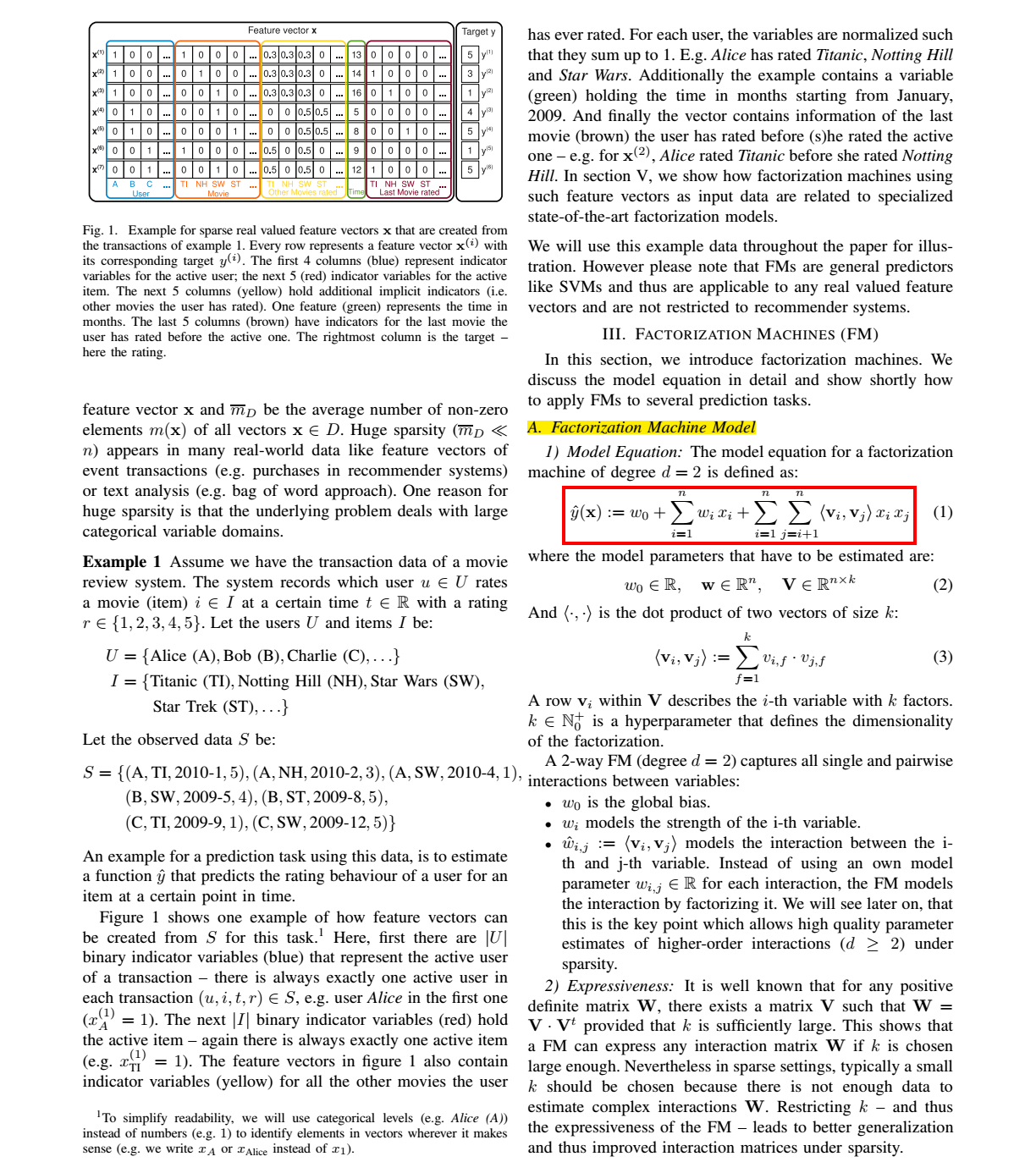 《Factorization Machines》 | FM模型及python实现_factorization machines python-CSDN博客