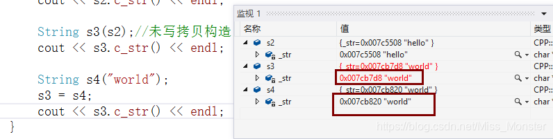 【c】string中的深浅拷贝问题;深拷贝的两种写法(传统写法、现代写法)cstring复制给另一个string Csdn博客