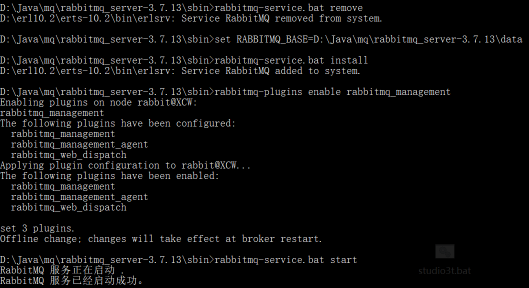 After the start RabbitMQ can not access the http: // localhost: 15672 and other issues ...