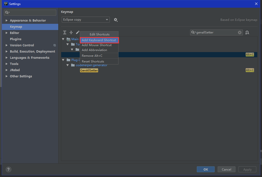 如何设置codehelper.generator的GenAllSetter快捷键_诺浅的博客-CSDN博客
