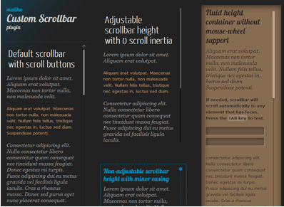 mCustomScrollbar滚动条插件 使用说明_重置mcustomscrollbar位置-CSDN博客