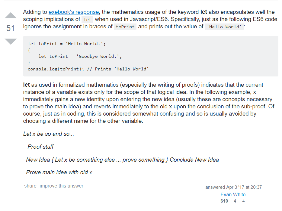 ES6+ | let的命名出处_let 是什么时候发布的-CSDN博客