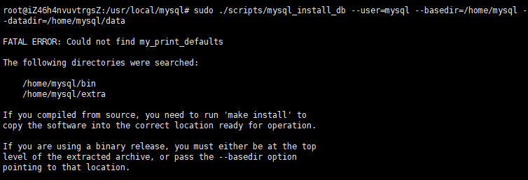 FATAL ERROR: Could not find my_print_defaults_fatal error: could not find mysql-CSDN博客