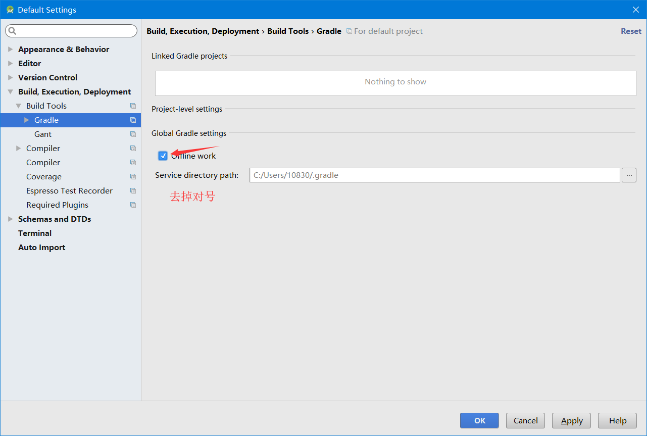 Error:Could not download junit.jar (junit:junit:4.12): No cached version available for offline ...