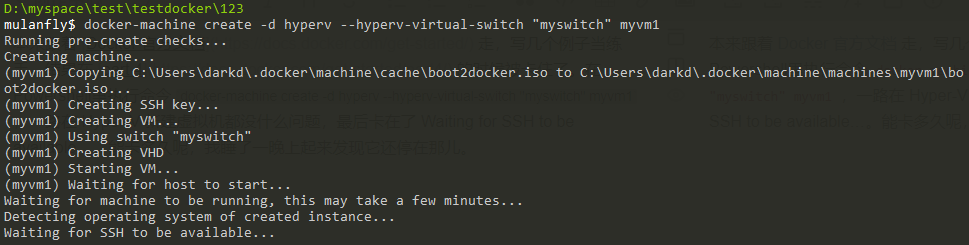 Docker 卡在 Waiting for SSH to be available…_rancher waiting for ssh to be available...-CSDN博客