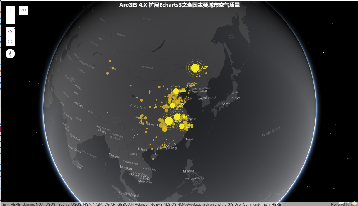 基于ArcGIS JS API 4.x集成echarts，实现迁徙图、散点图、热力图、柱状图、折线图、饼图-CSDN博客