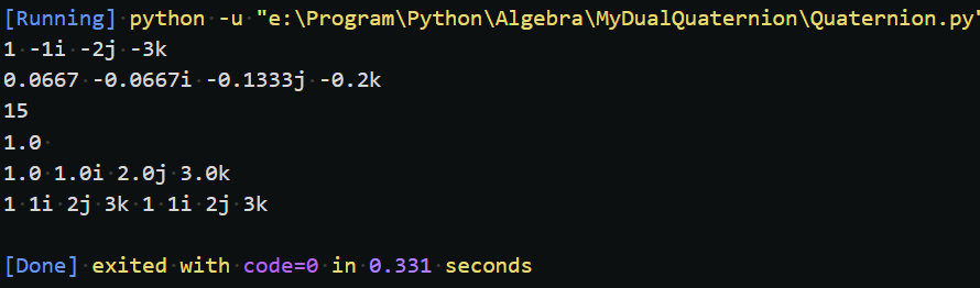 四元数——使用python3实现四元数类_python quaternion-CSDN博客