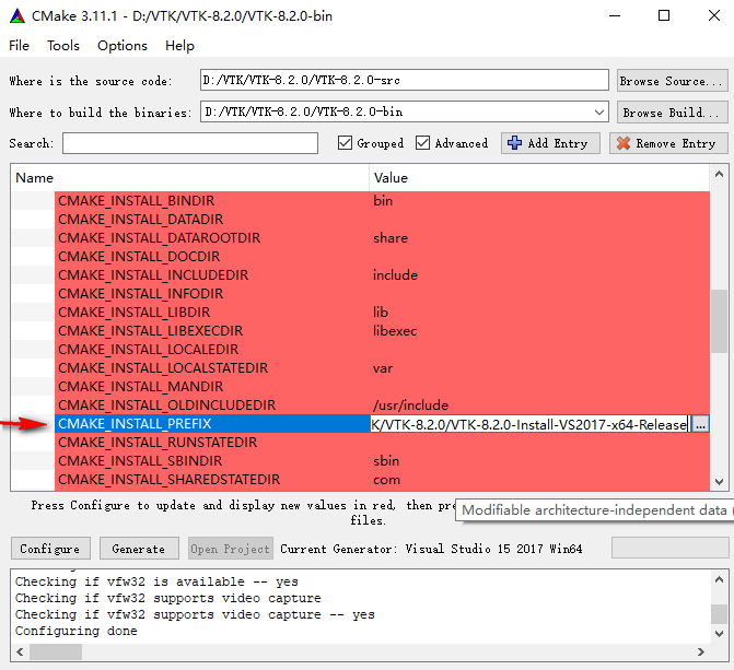 VTK8.2.0在Windows10+VS2017+Qt 5.12环境下编译安装-CSDN博客