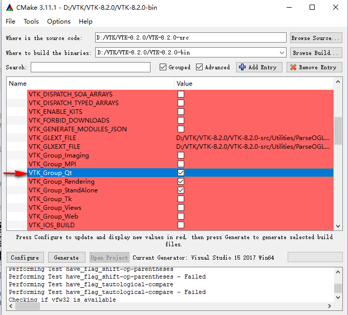 VTK8.2.0在Windows10+VS2017+Qt 5.12环境下编译安装-CSDN博客