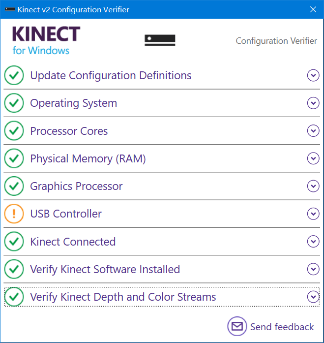 Kinect v2.0 windows10安装教程_kinectv2 的update configuration definition-CSDN博客