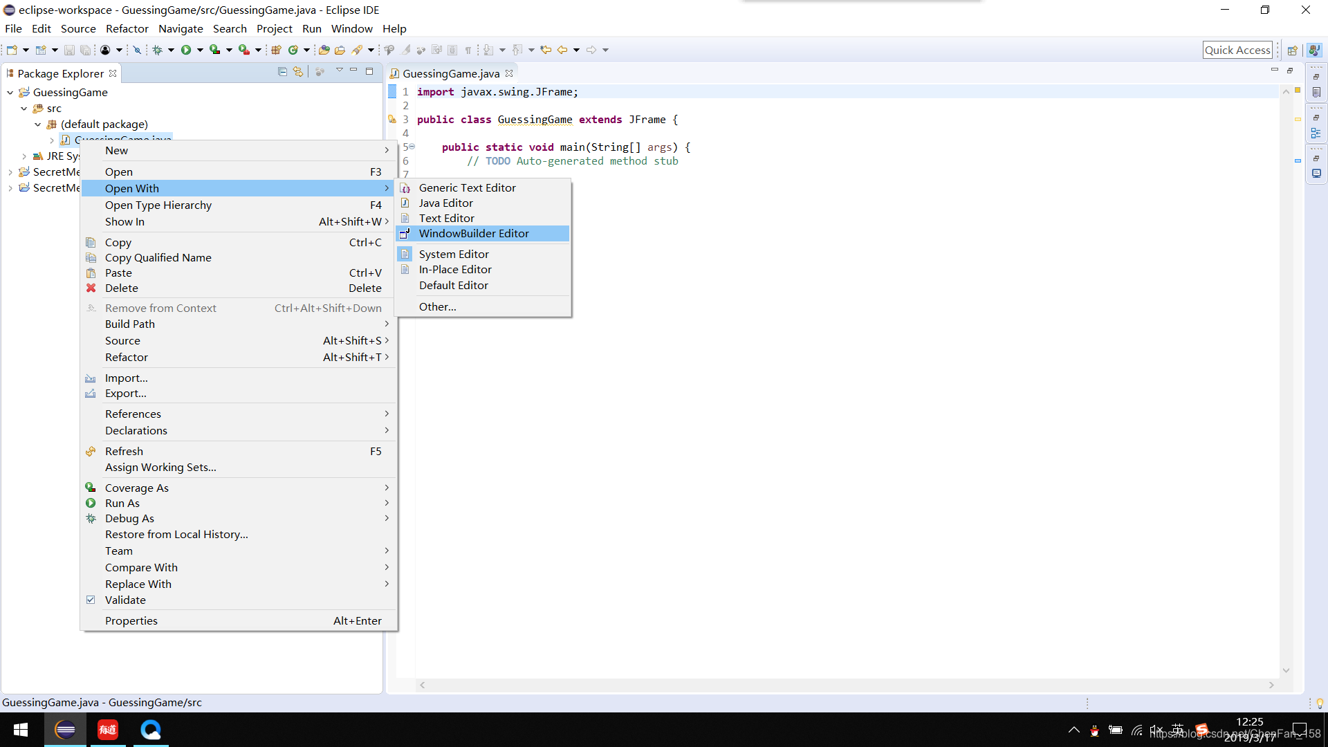 Java学习之路——eclipse中的第一个窗体程序(windowbuilder的使用)windowbuilder 窗体初始化愿得一人心andand的博客 Csdn博客