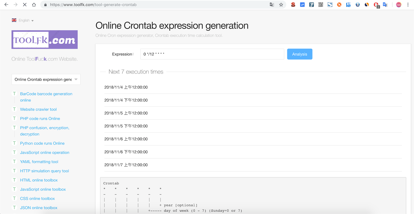 JavaScript实现在线Cron表达式生成器、预览工具 -toolfk程序员在线工具网_cron所有运行结果预览-CSDN博客