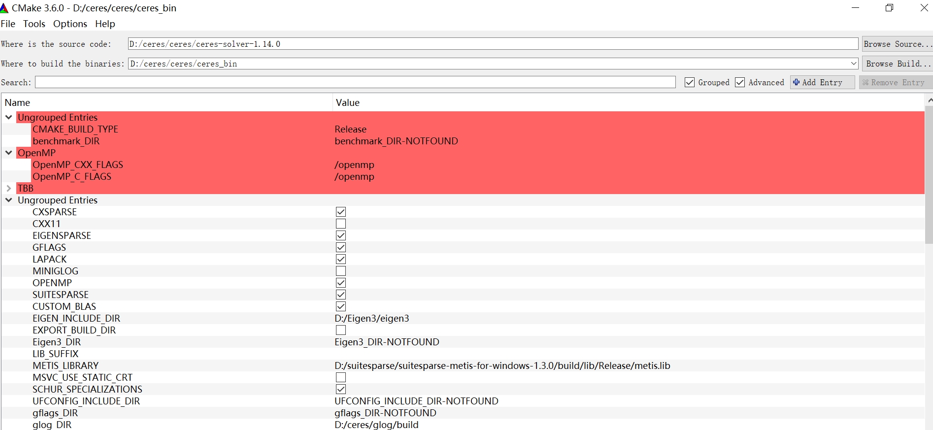 Installation of Ceres Solver library under Windows - Programmer Sought