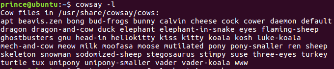 Linux中cowsay命令全图鉴_cowsay有什么-CSDN博客