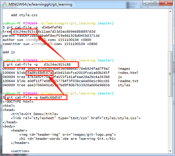 git中三大对象commit、tree和blob之间的关系_git tree-CSDN博客