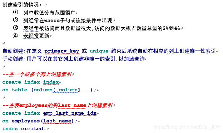 Oracle 索引的作用和用法简述oracle中常见的索引及作用 Csdn博客