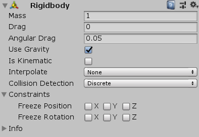 Unity 物理系统：Rigidbody（刚体）_unity的rigidbody-CSDN博客