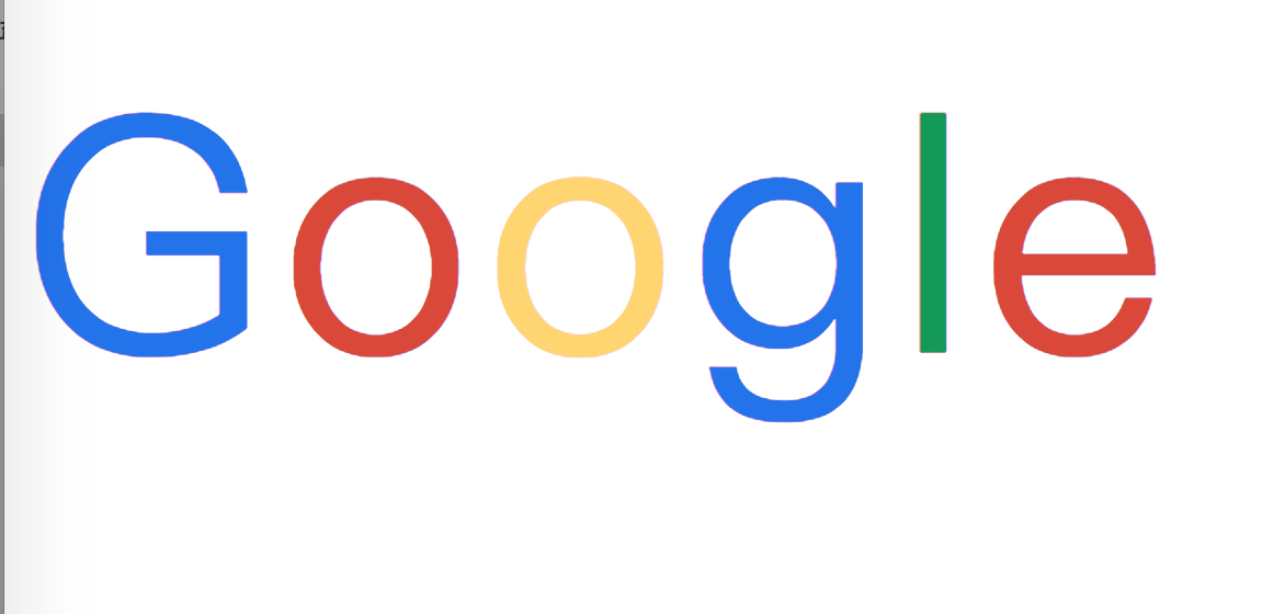 html-css和html实现Google logo_请利用所学的css样式知识,结合html标签的使用,模拟制作谷歌的logo,效果如下 ...