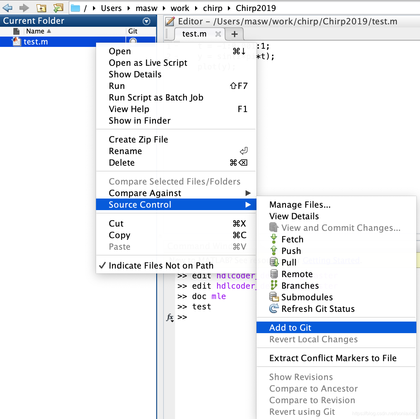 在matlab上使用自建git服务器matlab Git Csdn博客
