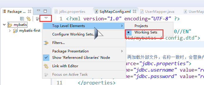 eclipse的workingSet使用_top level elements set to-CSDN博客