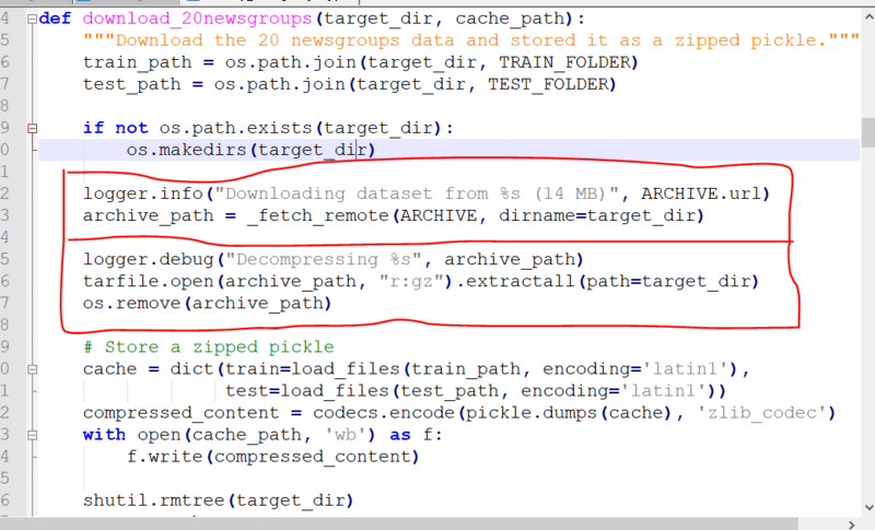 sklearn.datasets.fetch_20newsgroups的下载速度极慢采用离线下载导入_寸草心2130的博客-CSDN博客