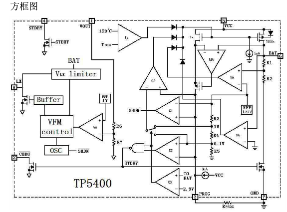 Tp5400单节锂离子电池充电器和恒定5V升压控制器芯片TP拓微_szriley123的博客-CSDN博客_tp5400芯片