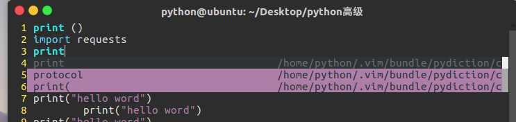 Vim关于python的自动补全插件vim Python自动补全插件 Csdn博客 6468