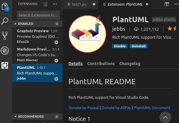 Ubuntu16.04-VScode-PlantUML配置_plantuml ubuntu-CSDN博客