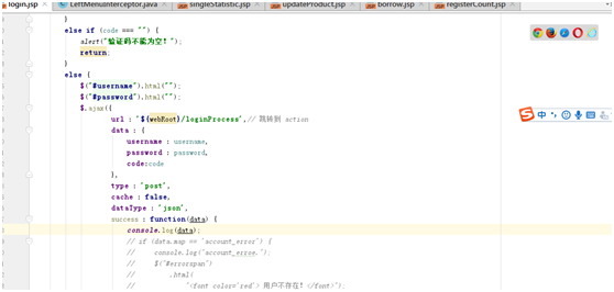 Refused to execute script from 'http://localhost:8080/login' because its MIME type ('text/html ...