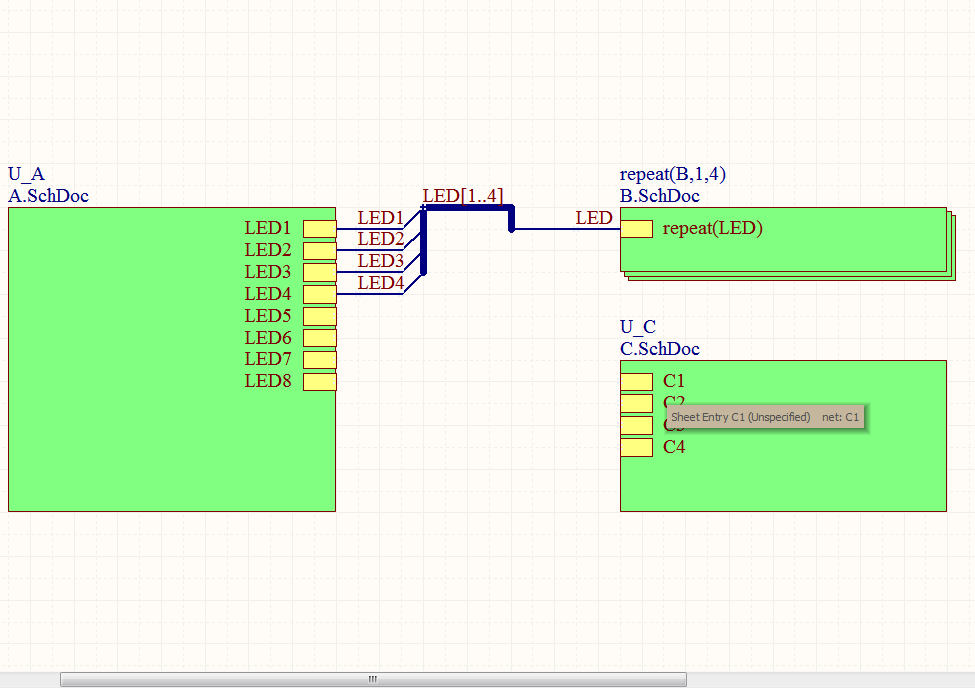 AD10 层次化/多通道设计实例_「已注销」的博客-CSDN博客_ad10层次原理图