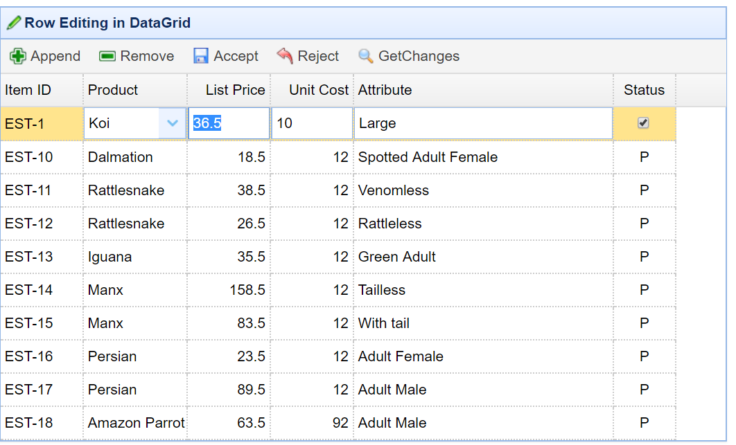 EasyUI-数据表格的行编辑_easyui的rejectchanges-CSDN博客