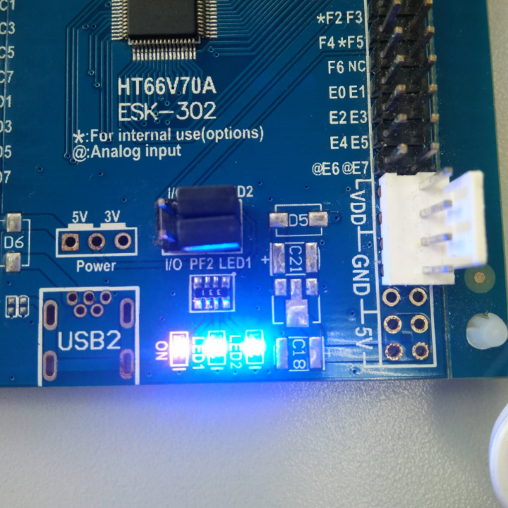Holtek合泰单片机 《一》 从环境搭建到点亮一个LED_无法连接到hlotek ice-CSDN博客
