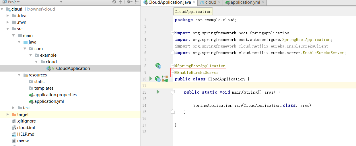 idea创建springcloud项目-中篇（cloud工程配置application.yml）_springcloud application.xml-CSDN博客