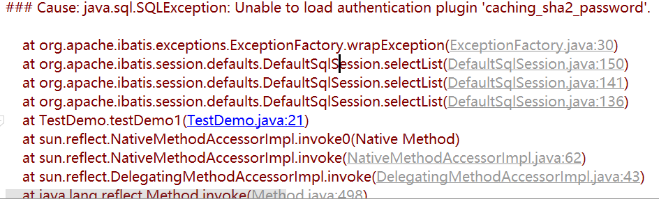 【MySQL8.0填坑】java.sql.SQLException: Unable to load authentication plugin 'caching_sha2_password ...