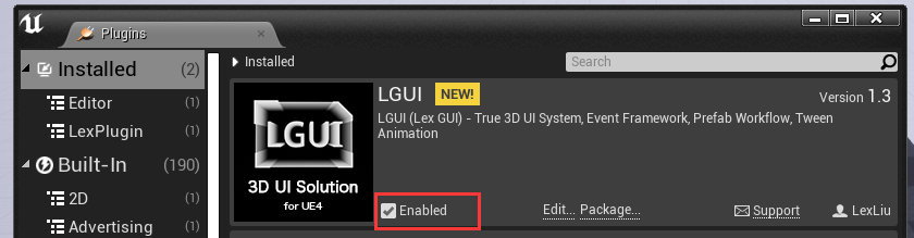 在UE4里制作3D UI（一）——使用LGUI插件-CSDN博客