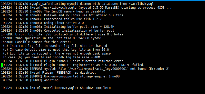 mariadb启动失败解决办法_mariadb启动失败如何分析-CSDN博客