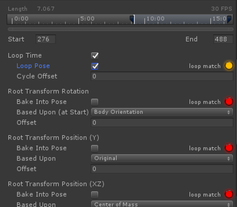 Unity Animator勾选使用 Loop Pose后动画不吻合_unity loop pose-CSDN博客