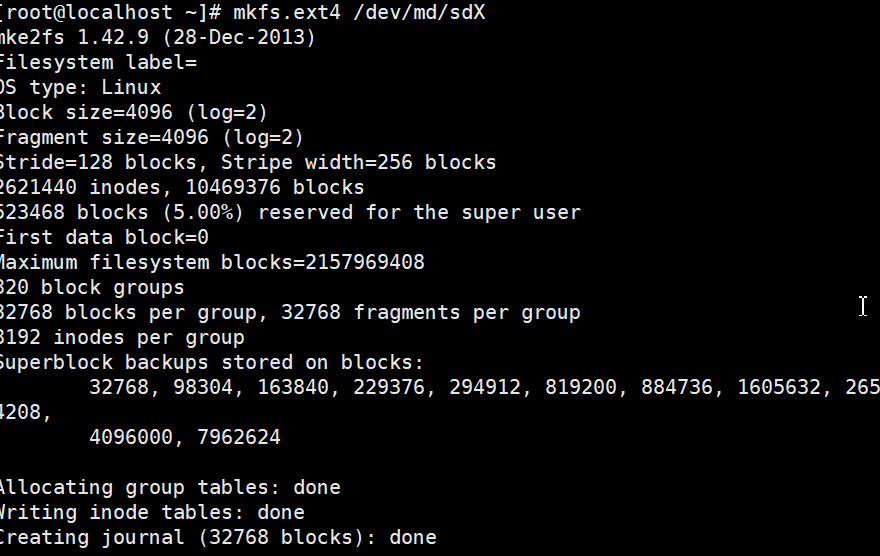 使用/dev/sdX 四块硬盘,创建RAID-01，文件系统为ext4 挂载到/media，且开机自动挂载_如何把sdx做raid-CSDN博客